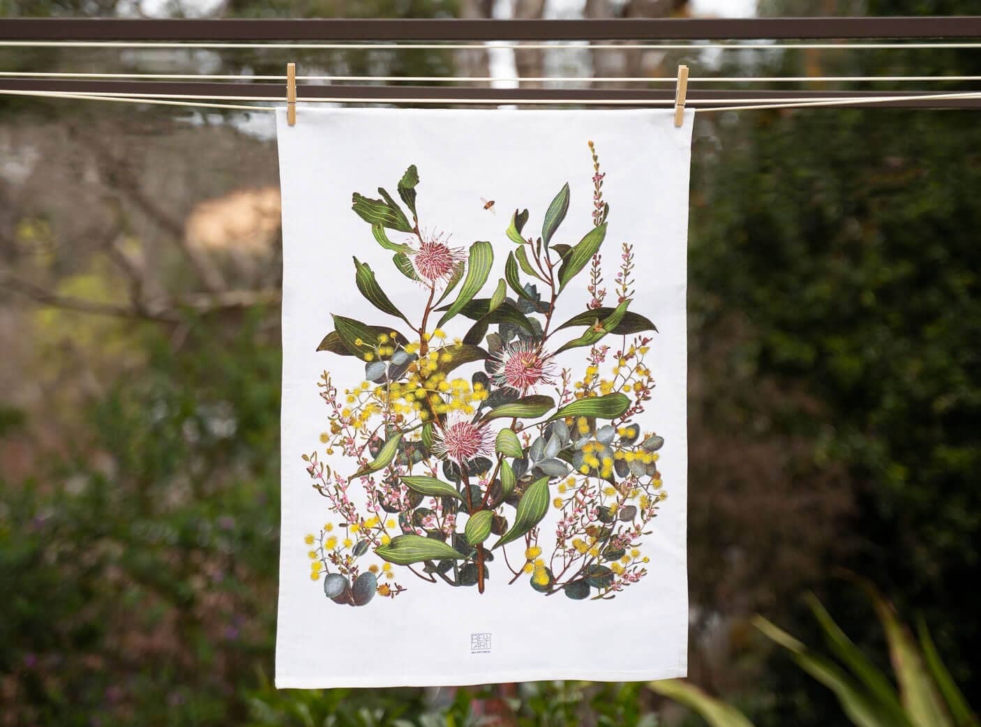 Bell Art Australia - Australian Native Tea Towel - Three for Honey ...
